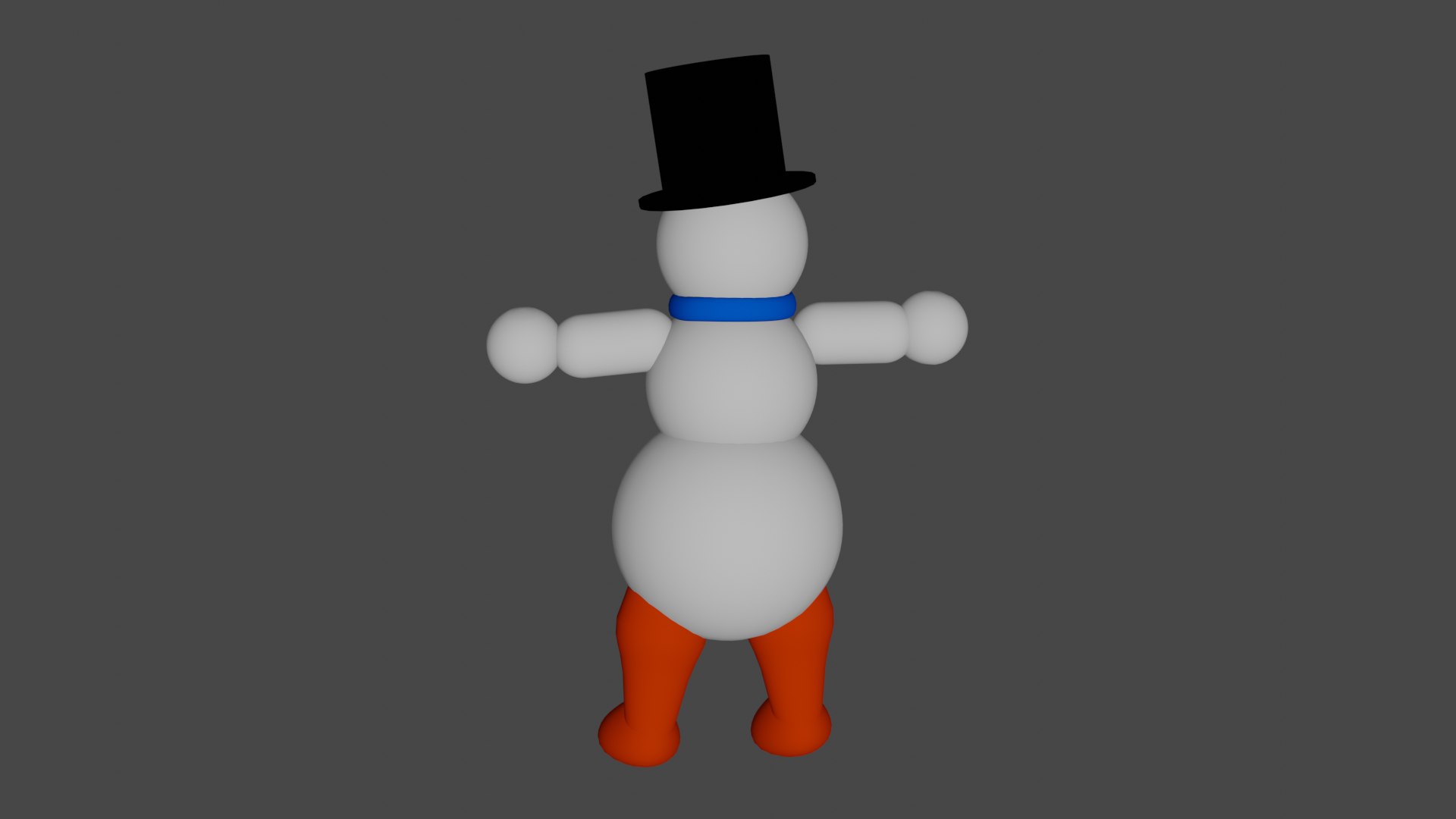 3D Model Snowman Winter - TurboSquid 1646480