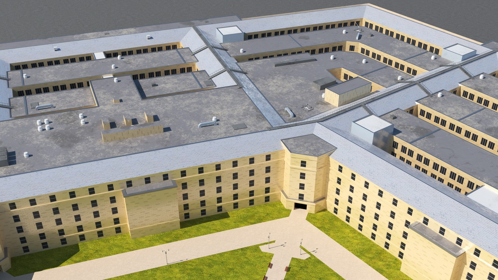 3D Model The Pentagon Building - TurboSquid 1736789