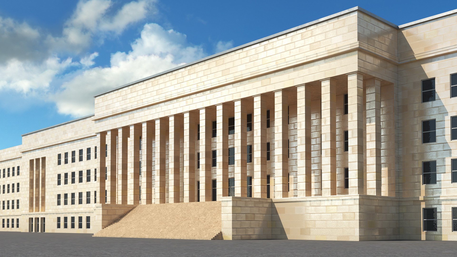 3D Model The Pentagon Building - TurboSquid 1736789