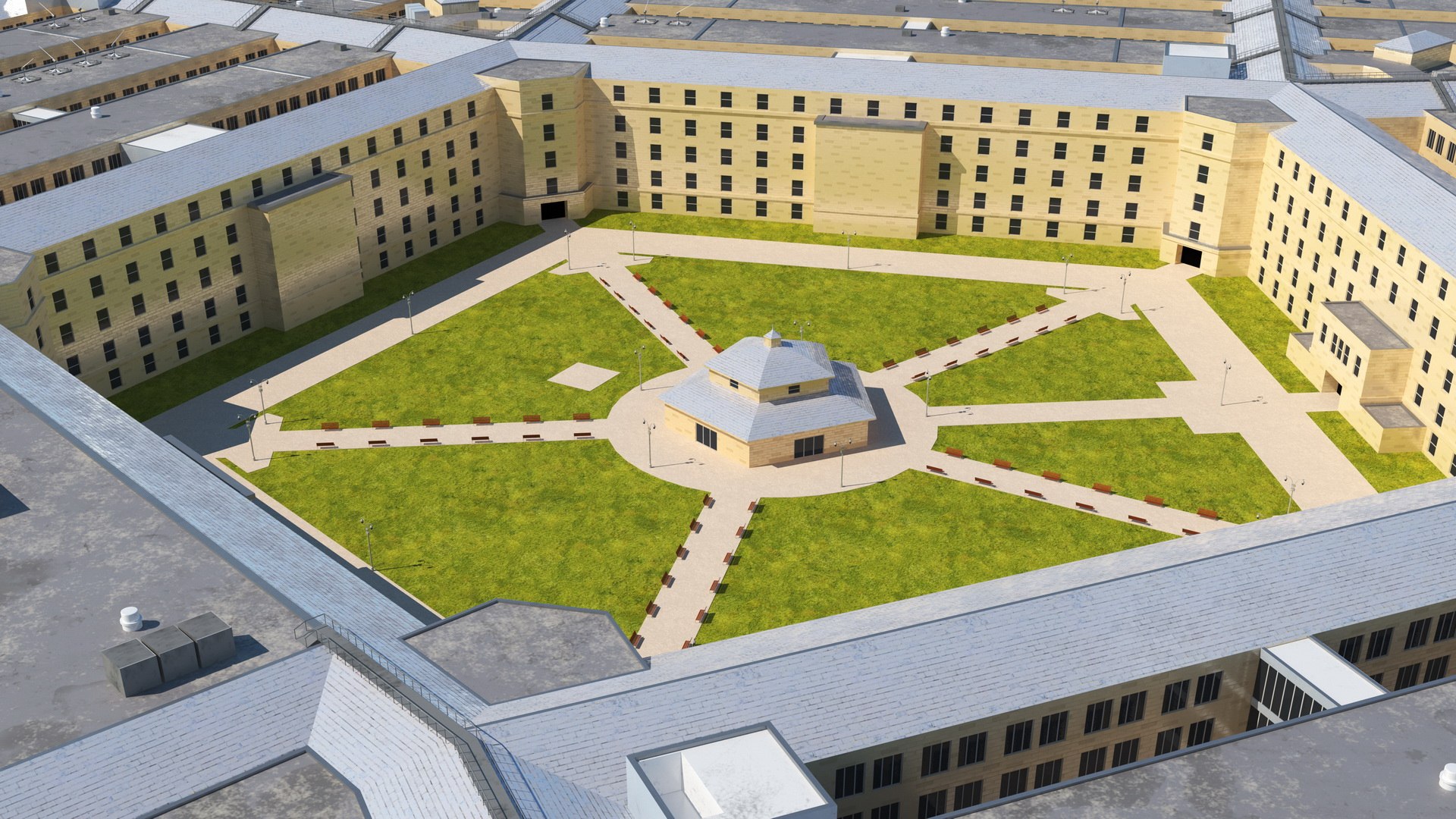 3D Model The Pentagon Building - TurboSquid 1736789