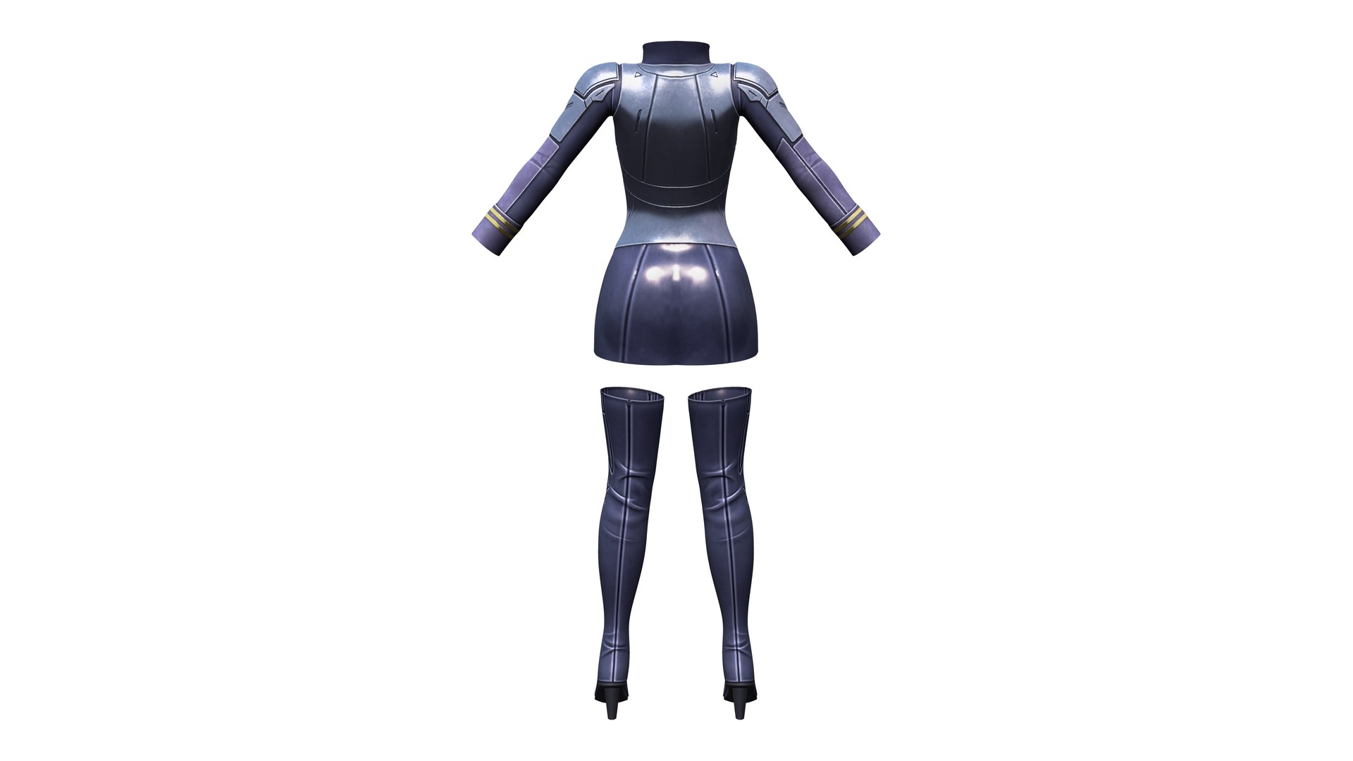 Sci-fi Officer Scientist Secretary Outfit 3D model - TurboSquid 1942987