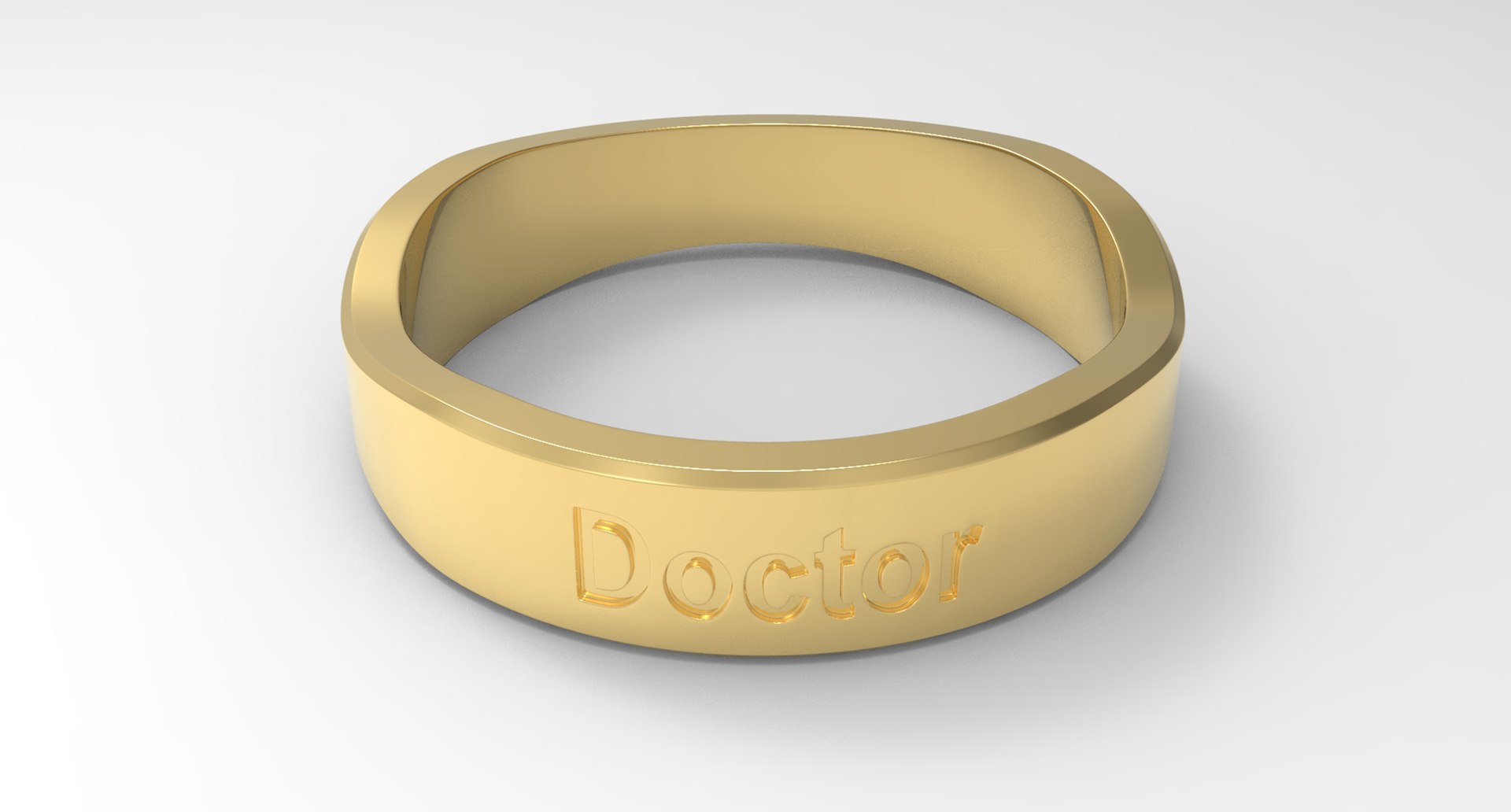 3D Model Doctor Ring Female Gold - TurboSquid 1860626