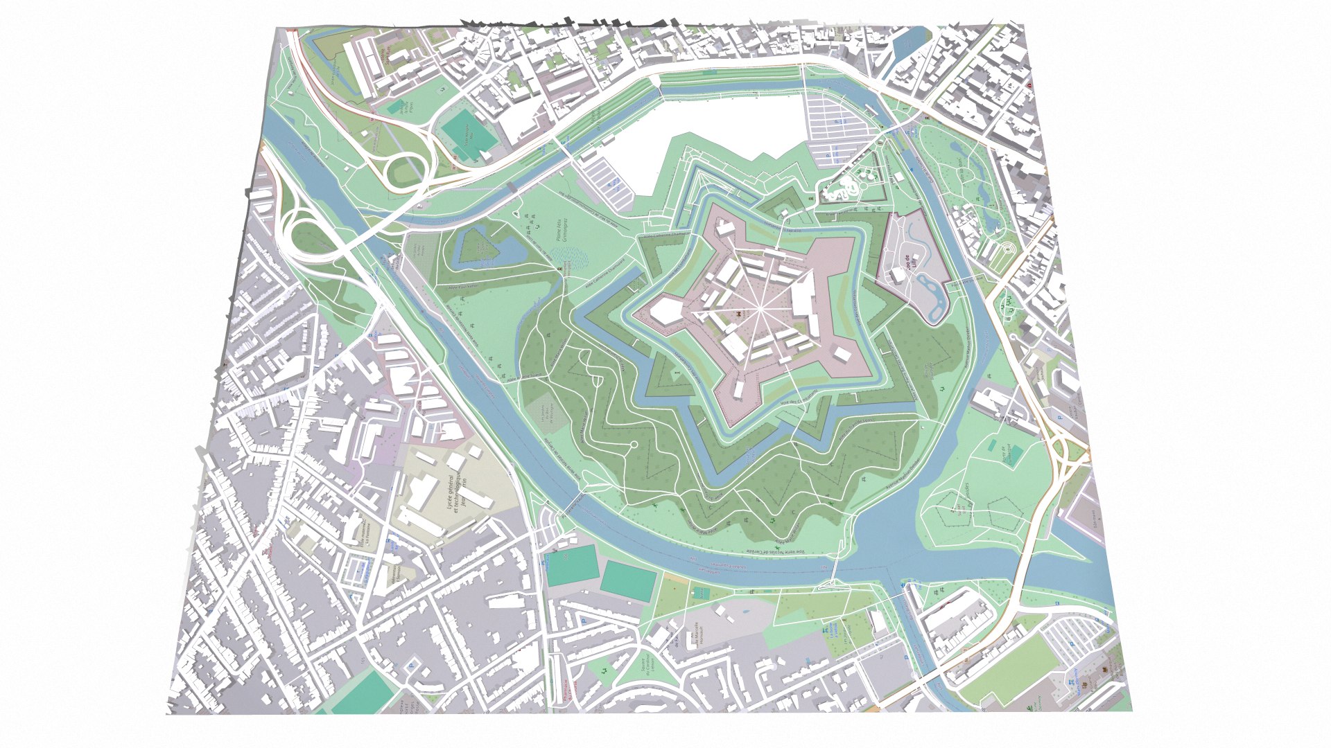 3D The Citadel Of Lille France - TurboSquid 2188660