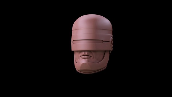modelo 3d Impresión de cabeza de Robocop - TurboSquid 2197234