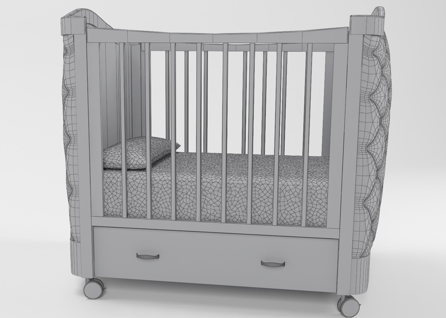 Children S Cradle 3D Model - TurboSquid 1361184