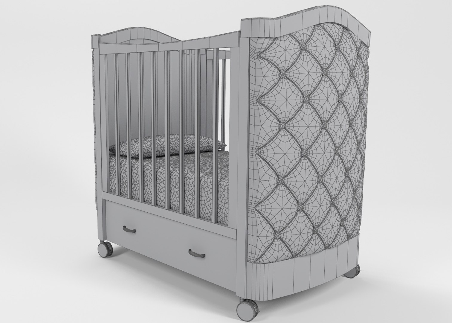 Children S Cradle 3D Model - TurboSquid 1361184