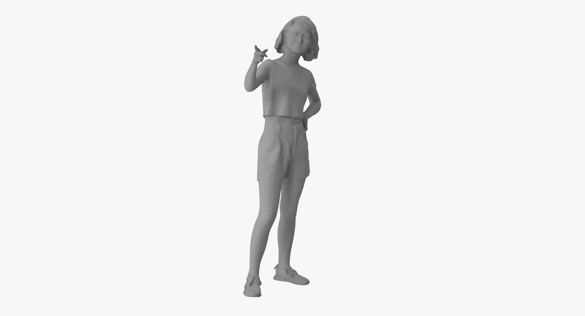 Riley Casual Summer Interacting Pose 02 Pointing 3D model - TurboSquid ...