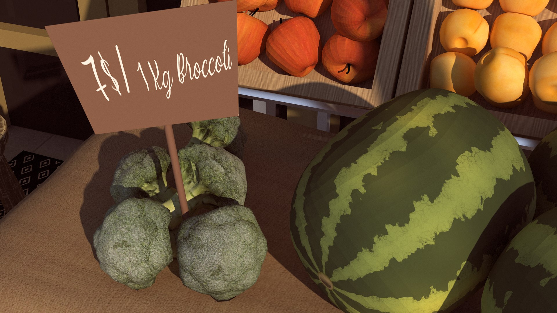 Fruit and vegetable Shop 3D model - TurboSquid 2002304