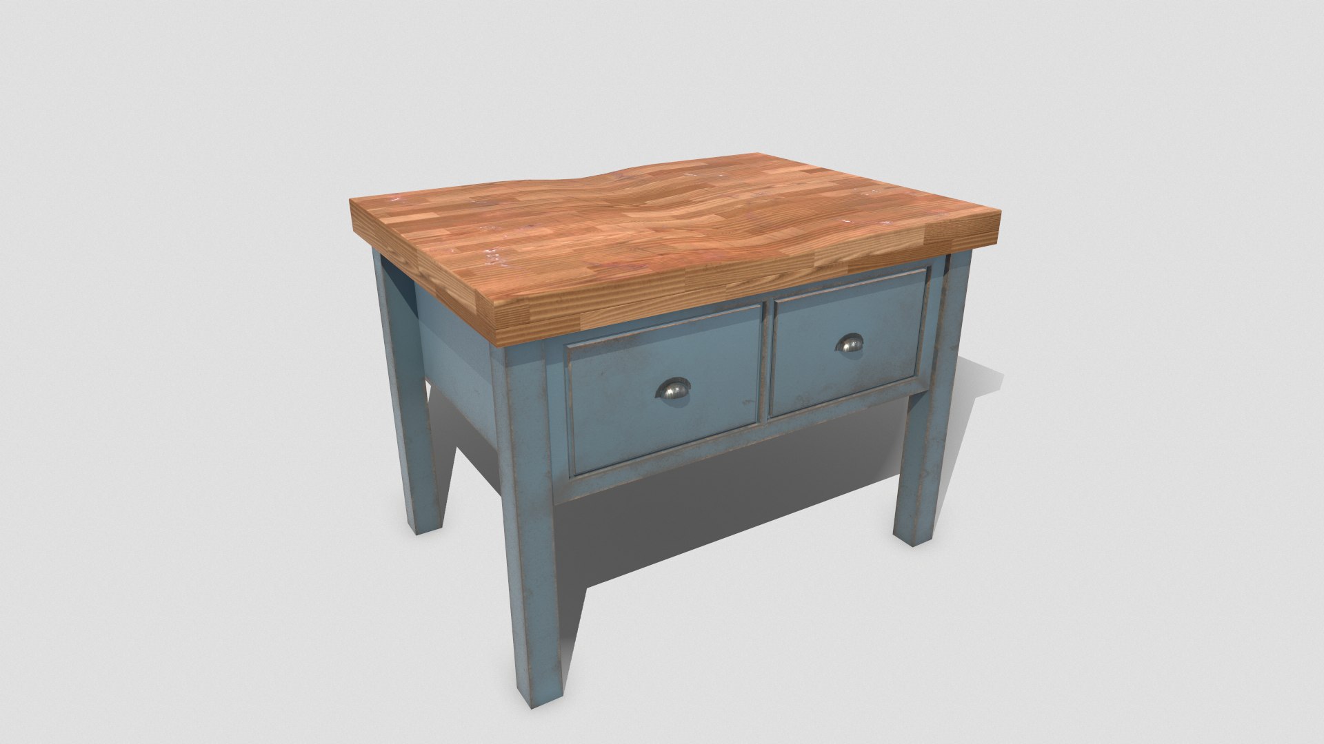 Butcher Block Model - TurboSquid 1633349