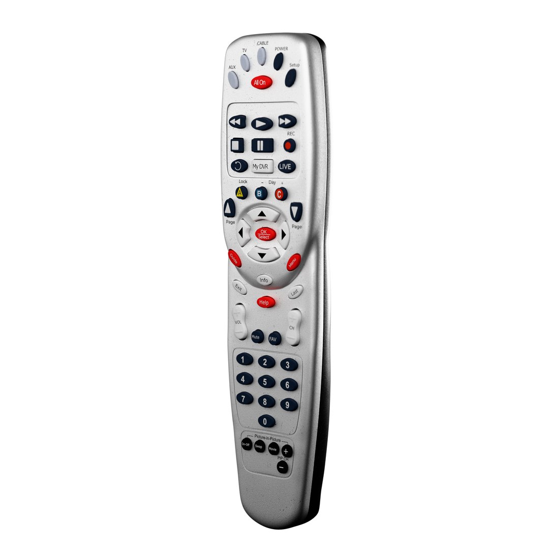 3D TV Remote Control Model - TurboSquid 2294026