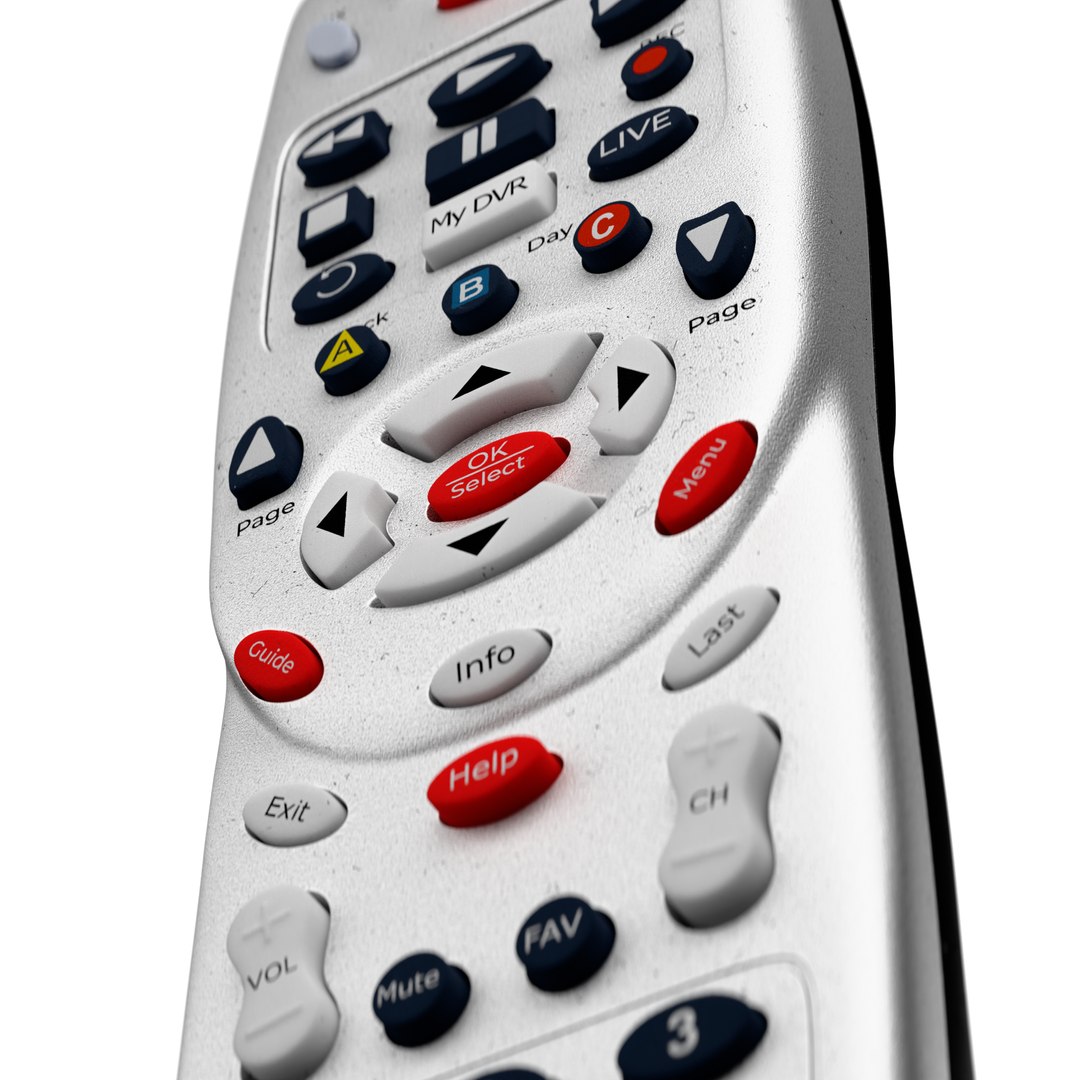 3D TV Remote Control Model - TurboSquid 2294026