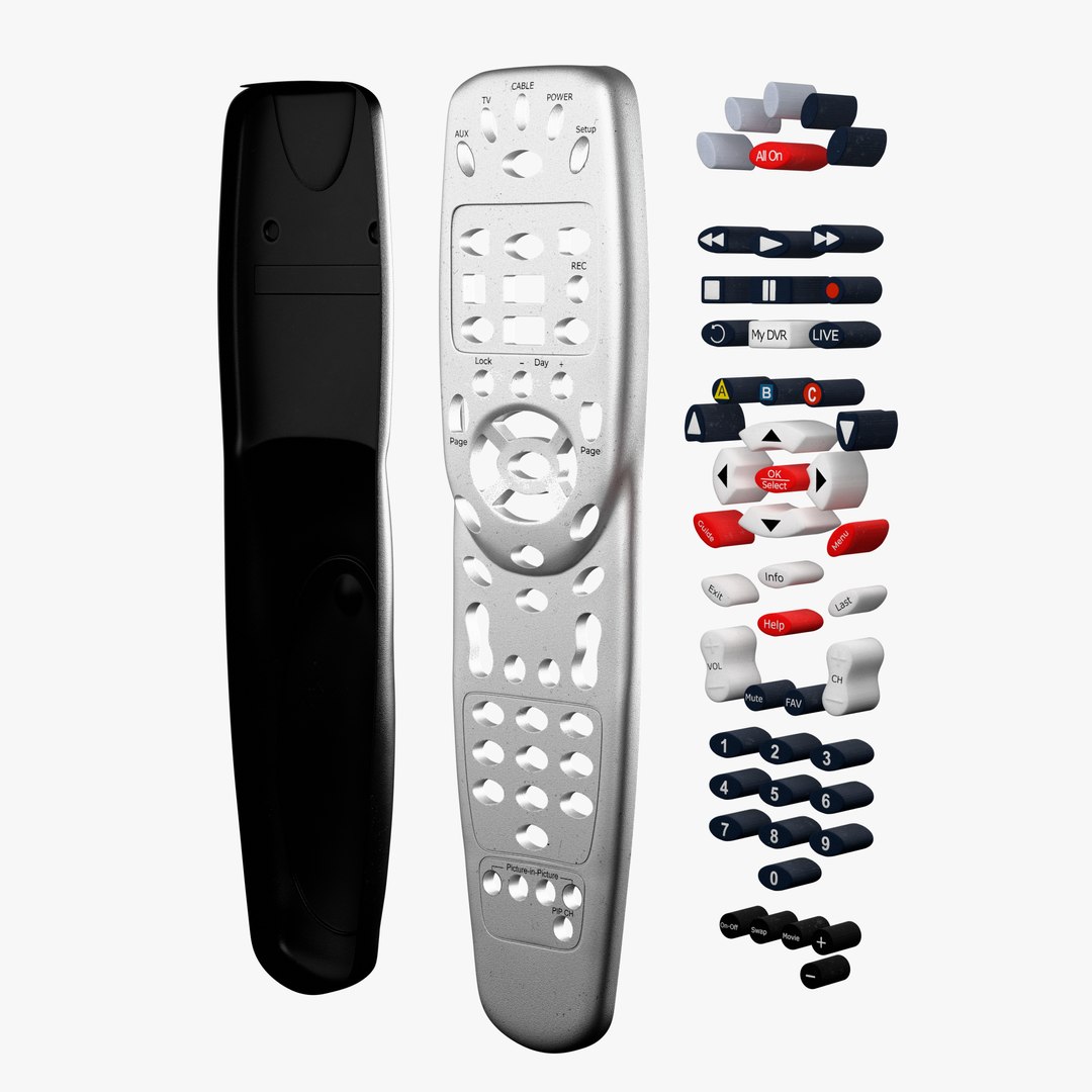 3D TV Remote Control Model - TurboSquid 2294026