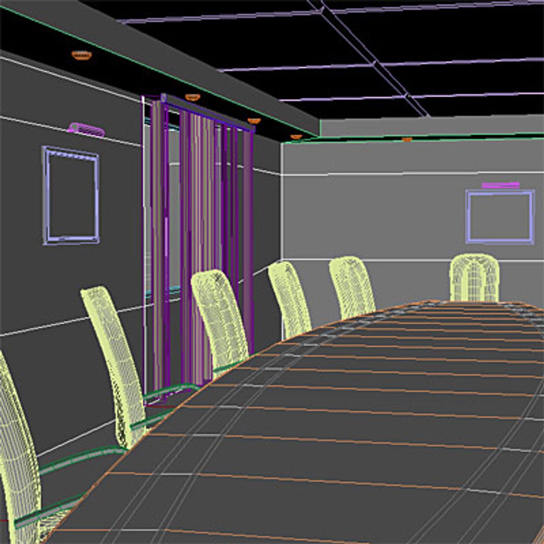 Conference Room 3d Model