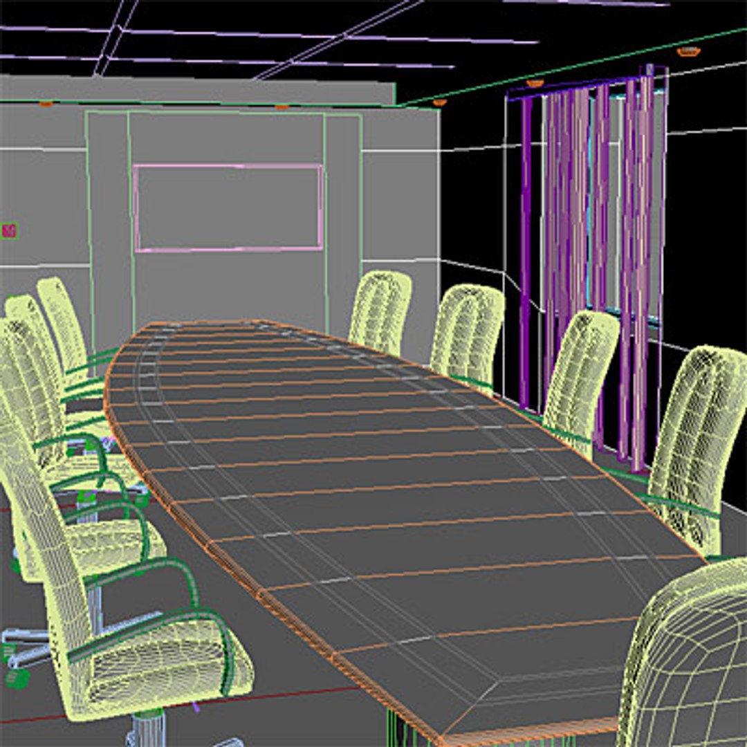 Conference Room 3d Model