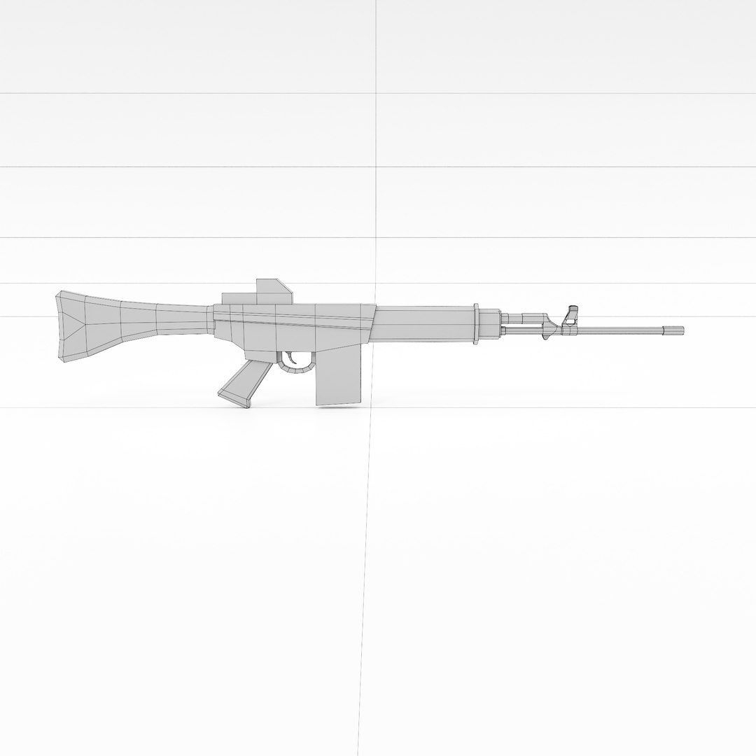 3D FN CAL Assault Rifle Model - TurboSquid 1992899