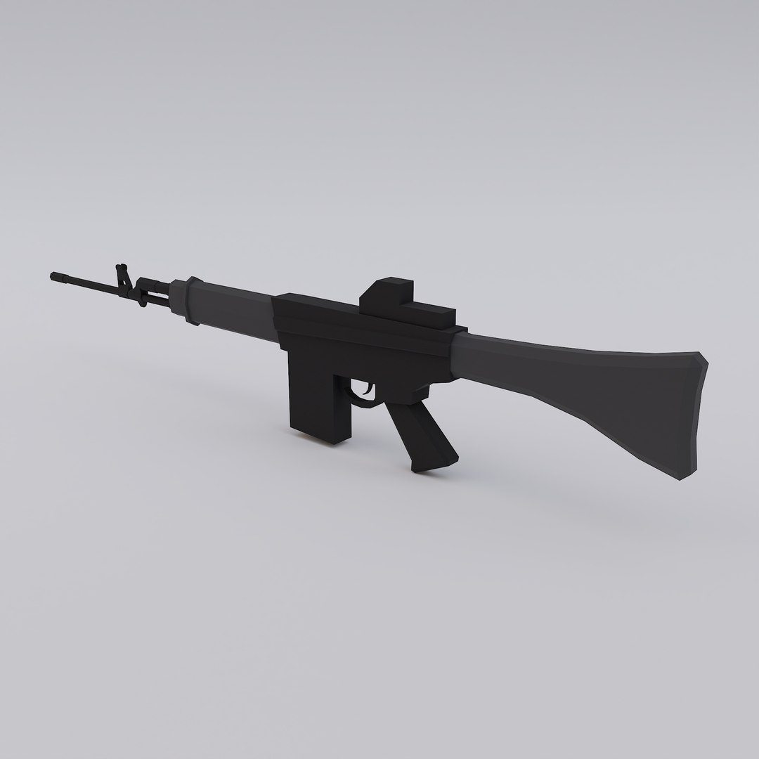 3D FN CAL Assault Rifle Model - TurboSquid 1992899