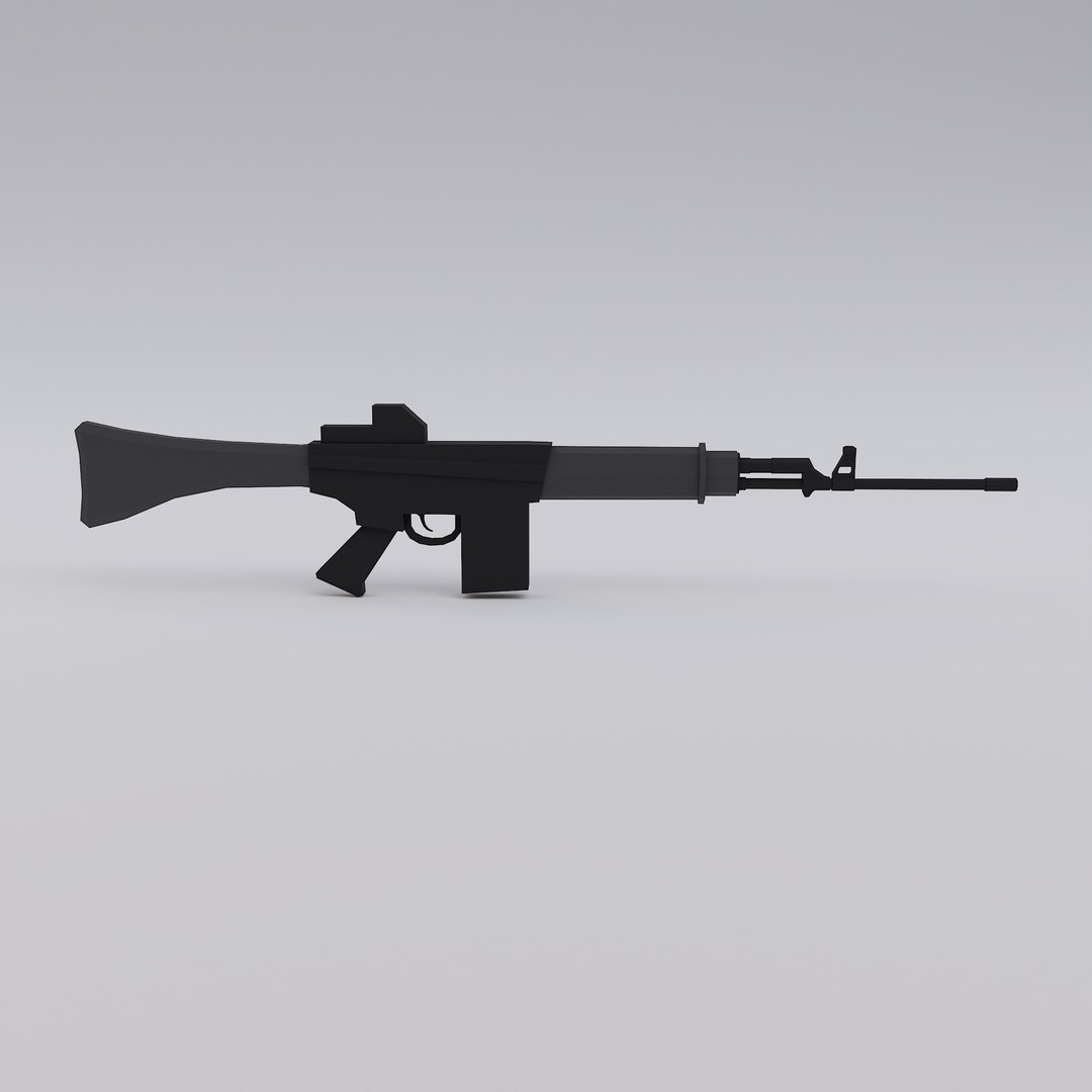 3D FN CAL Assault Rifle Model - TurboSquid 1992899