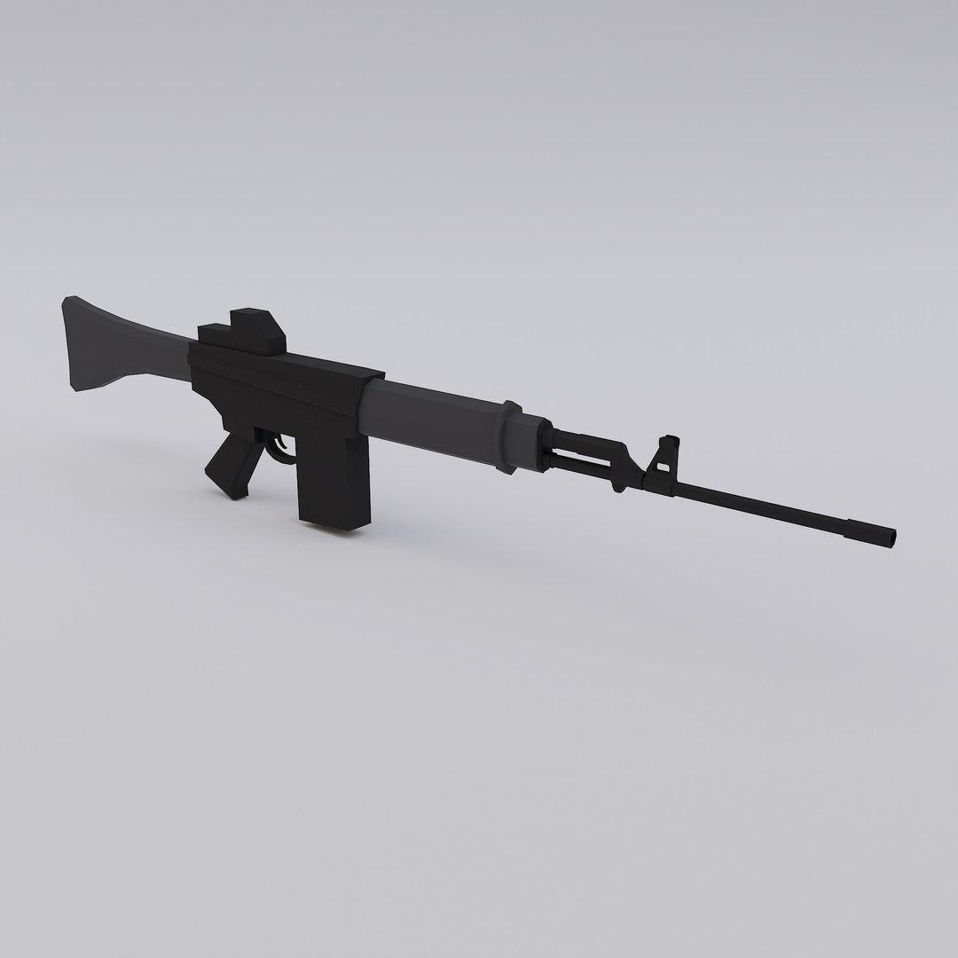 3D FN CAL Assault Rifle Model - TurboSquid 1992899