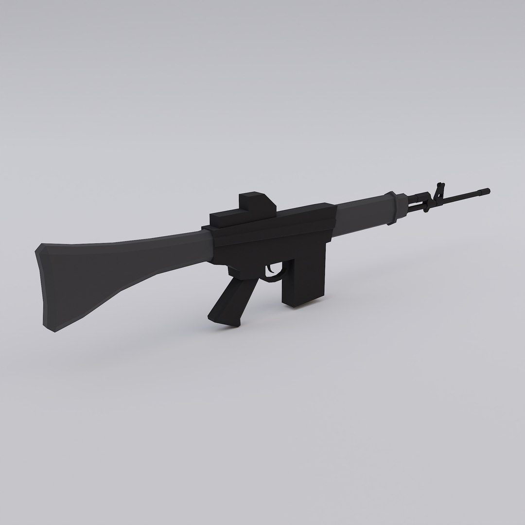3D FN CAL Assault Rifle Model - TurboSquid 1992899