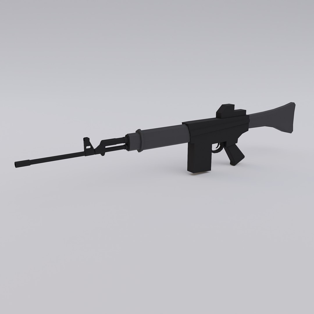 3D FN CAL Assault Rifle Model - TurboSquid 1992899