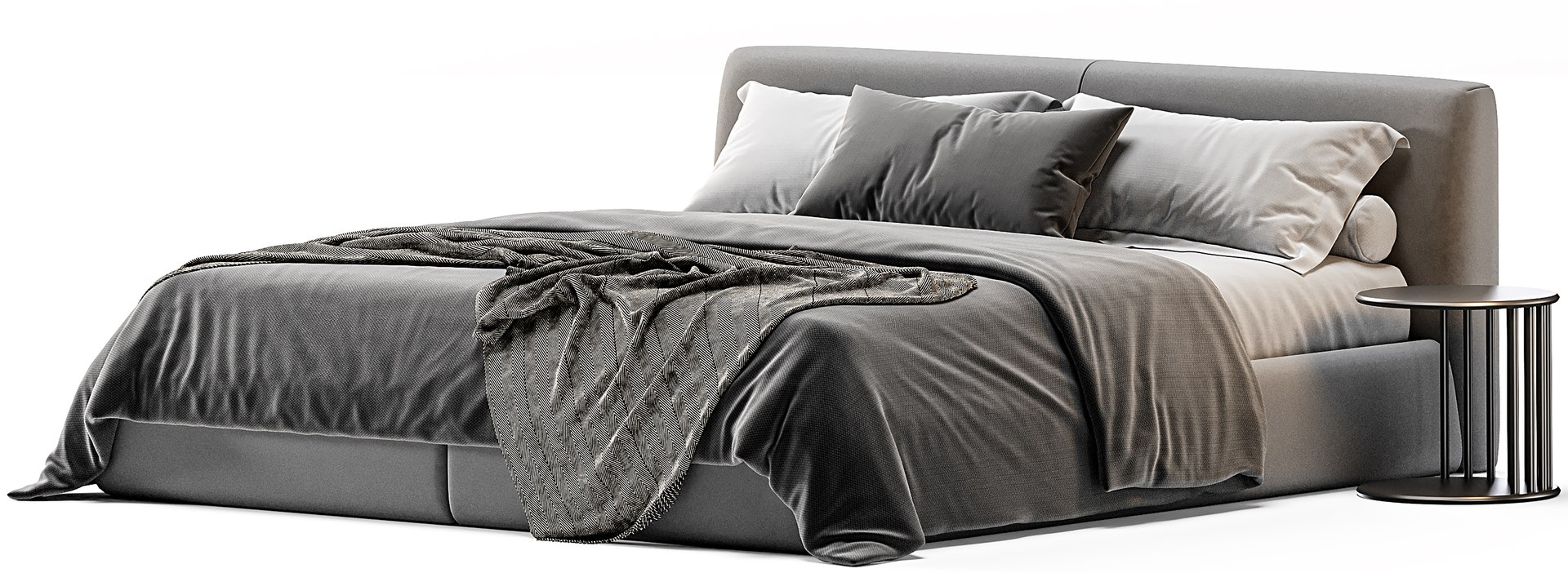 3D Bed One Mebel Nuvo Model - TurboSquid 2093794