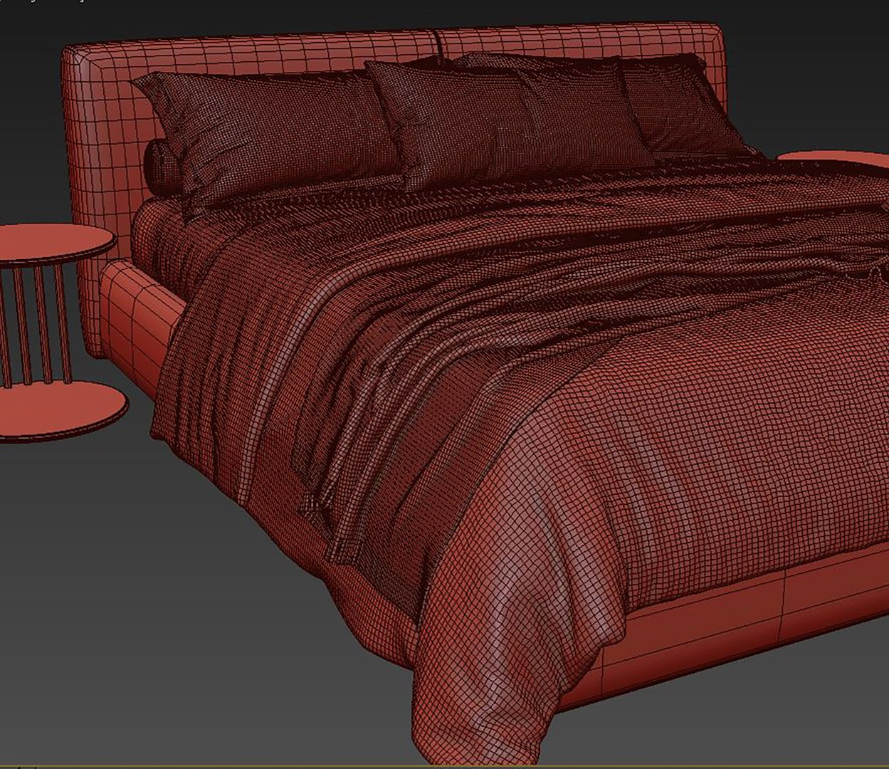 3D Bed One Mebel Nuvo Model - TurboSquid 2093794