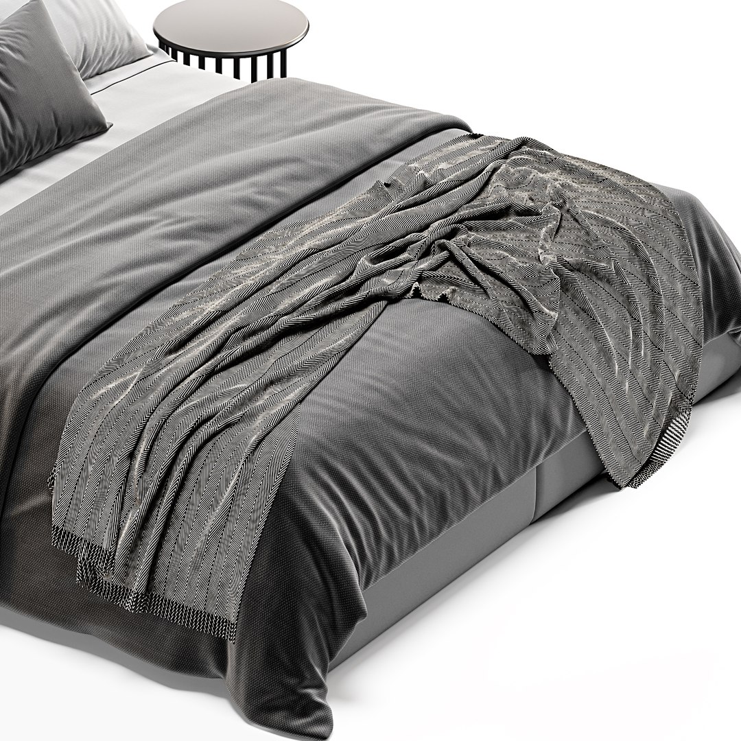 3D Bed One Mebel Nuvo Model - TurboSquid 2093794