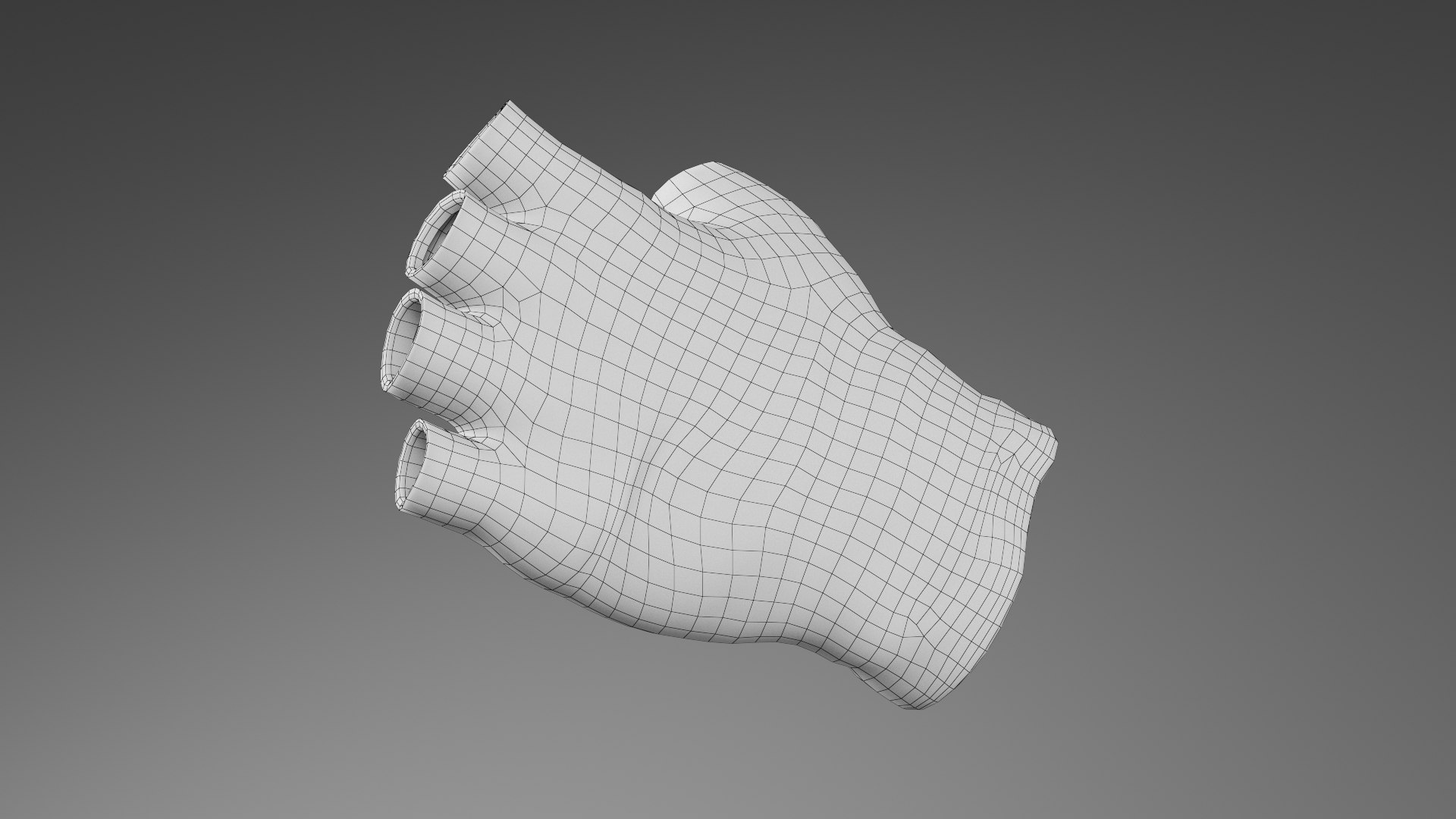 Fingerless Leather Glove 3D - TurboSquid 1986030