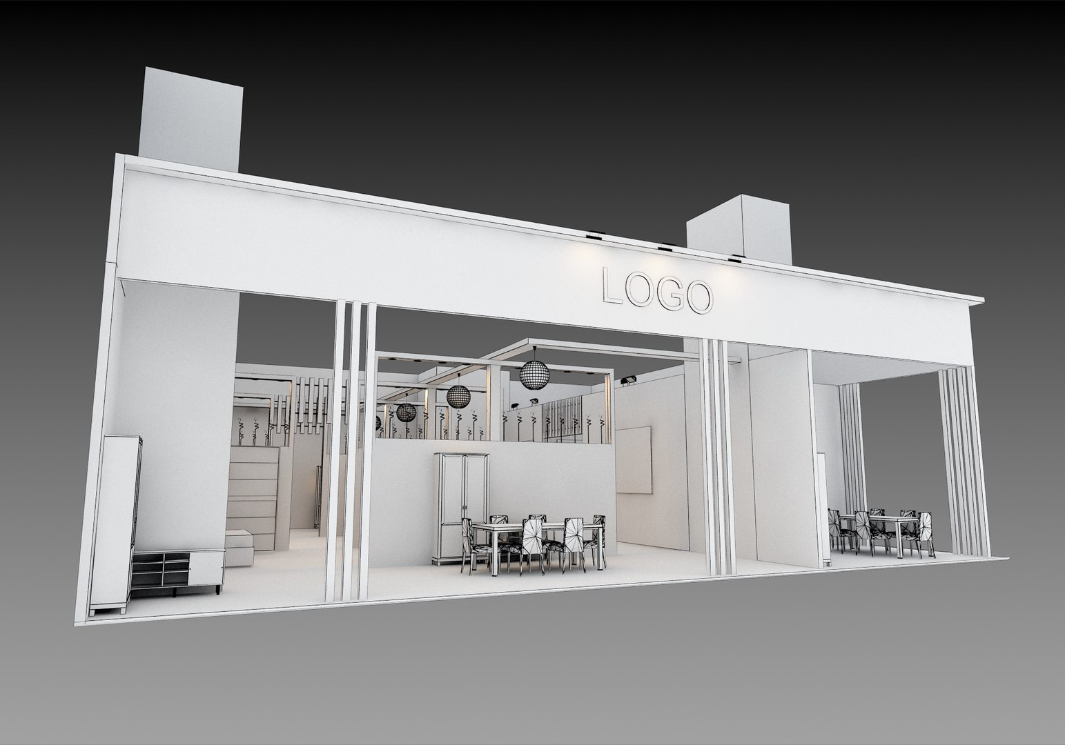 3D Model Exhibition Stand - TurboSquid 2069334