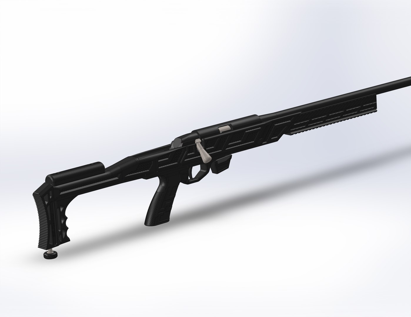 Tikka t1x chassis rig frame 3D model - TurboSquid 2066439