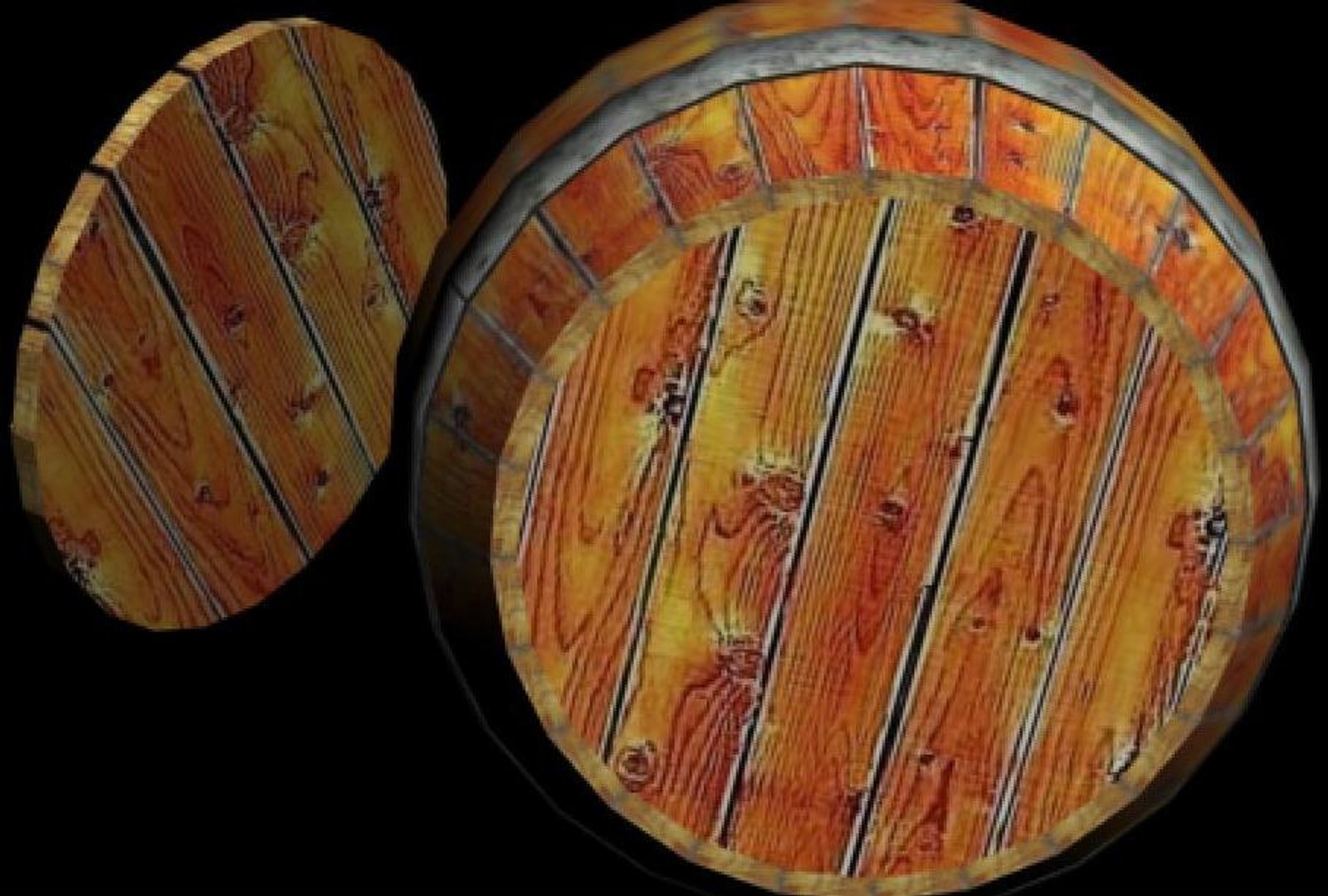 Wooden Barrel Salt 3d Max