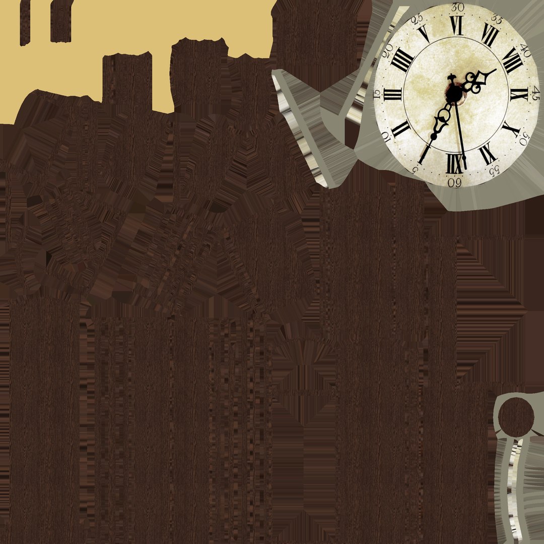 3D Old Vintage Big Floor Clock Model - TurboSquid 1827713