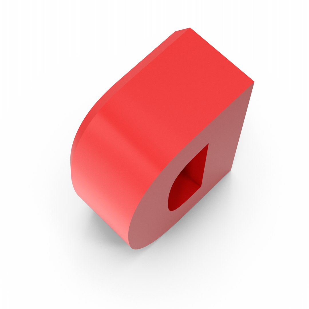 3D Red Letter D - TurboSquid 2271671