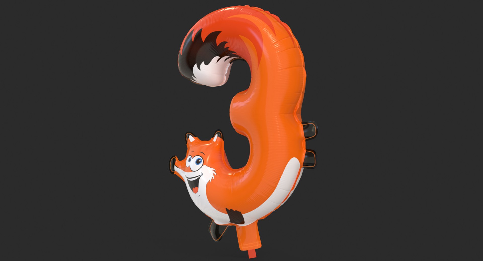 Balloon number 3D - TurboSquid 1312898
