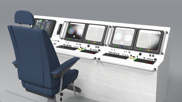 3d ship bridge control room model