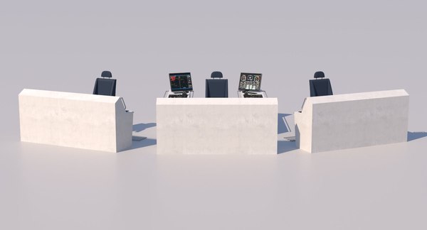 3d ship bridge control room model