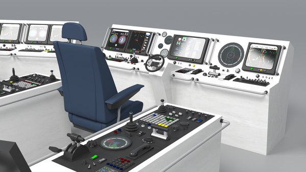 3d ship bridge control room model