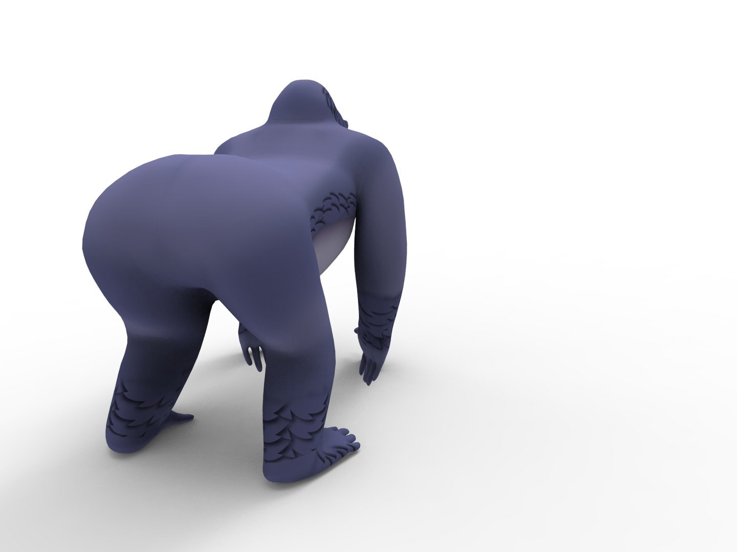 Cartoon gorilla 3D model - TurboSquid 1234796