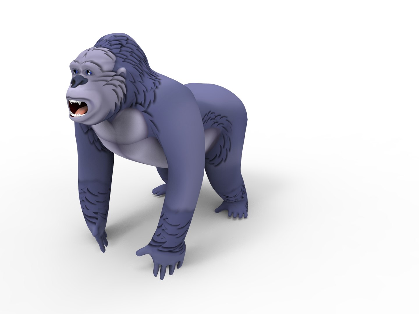 Cartoon gorilla 3D model - TurboSquid 1234796