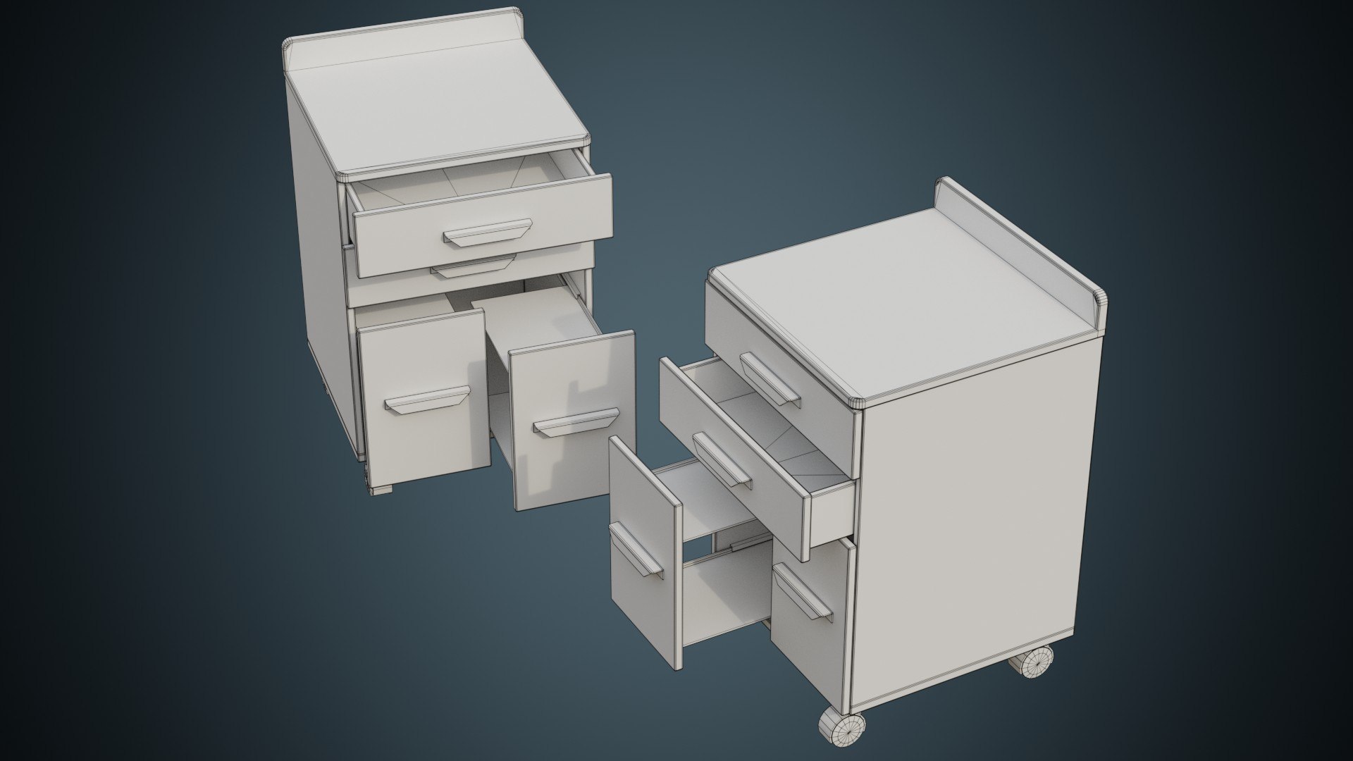 3D Model Medical Drawer 1B - TurboSquid 2140397