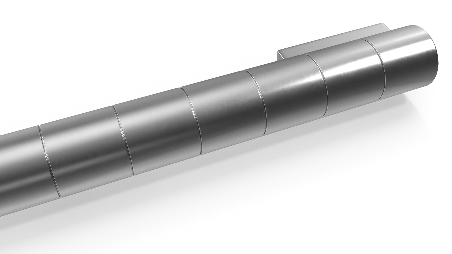 3D Omega Chain Silver - TurboSquid 2239798