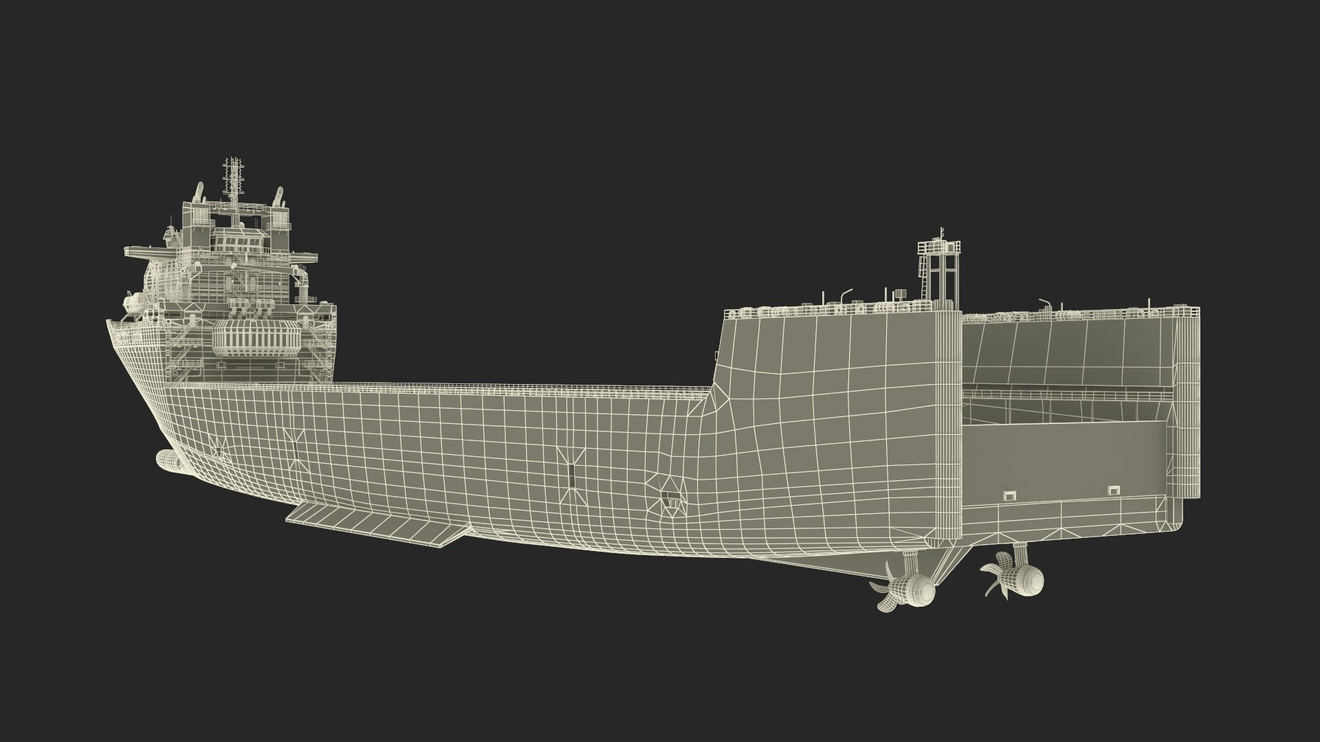 Dockwise Yacht Express Transport Vessel 3D Model - TurboSquid 2445999
