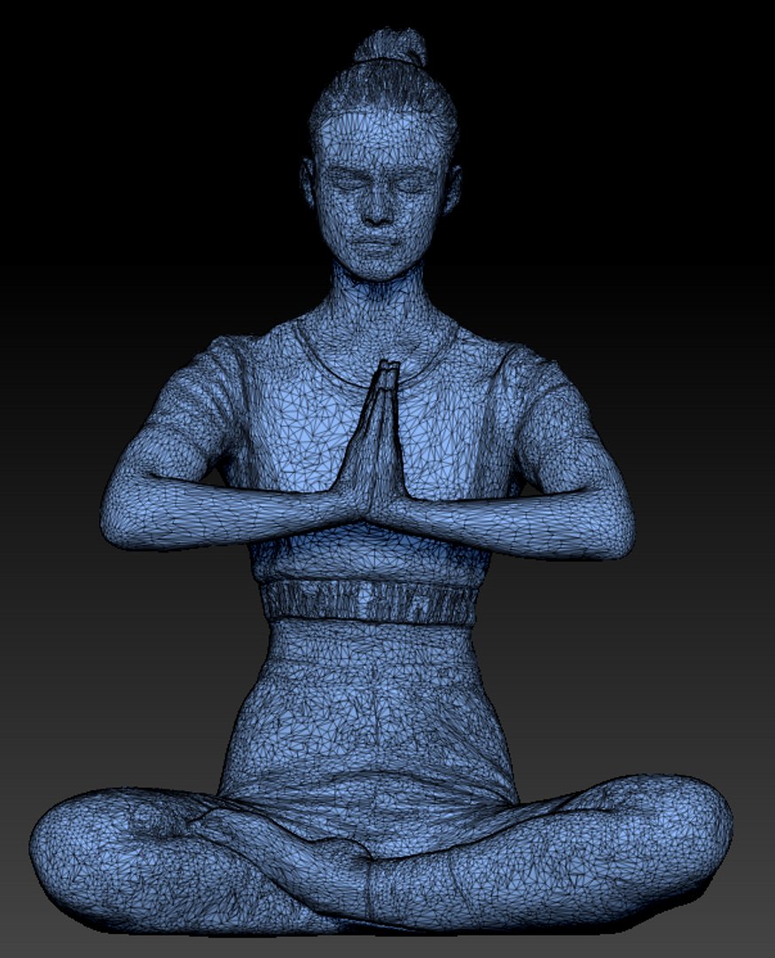 3D Model Woman Practicing Yoga 301 - TurboSquid 1781807