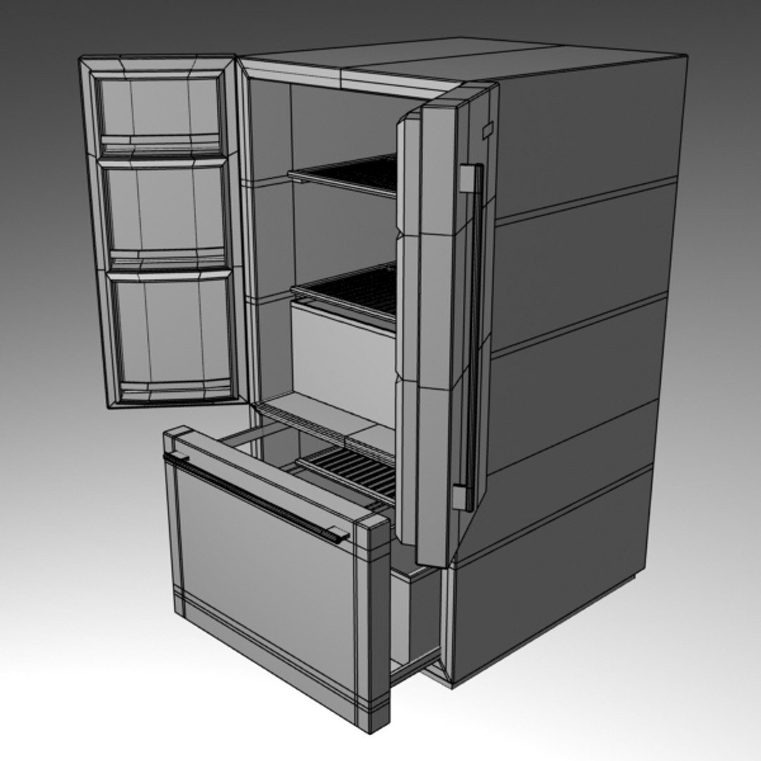 refrigerator 3d model