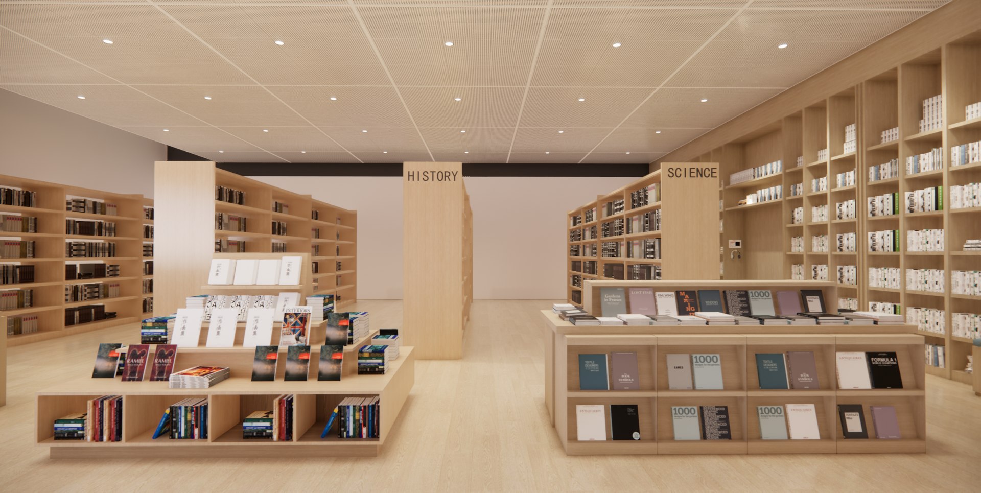 Bookstore Cafe Shop Interior-A9 3D Model - TurboSquid 2036187