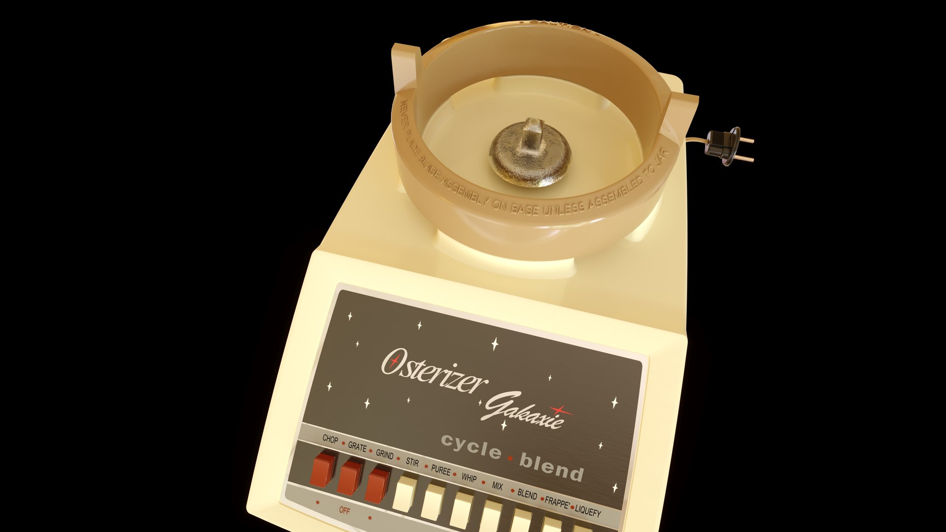 3D Vintage Osterizer Galaxie Blender - TurboSquid 1635950