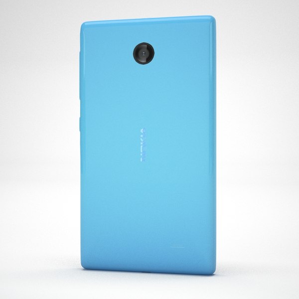 3d nokia x blue