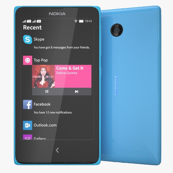 3d nokia x blue