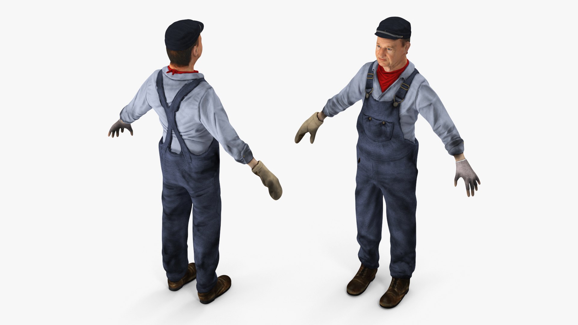 3D Train Conductor Character - TurboSquid 2217104