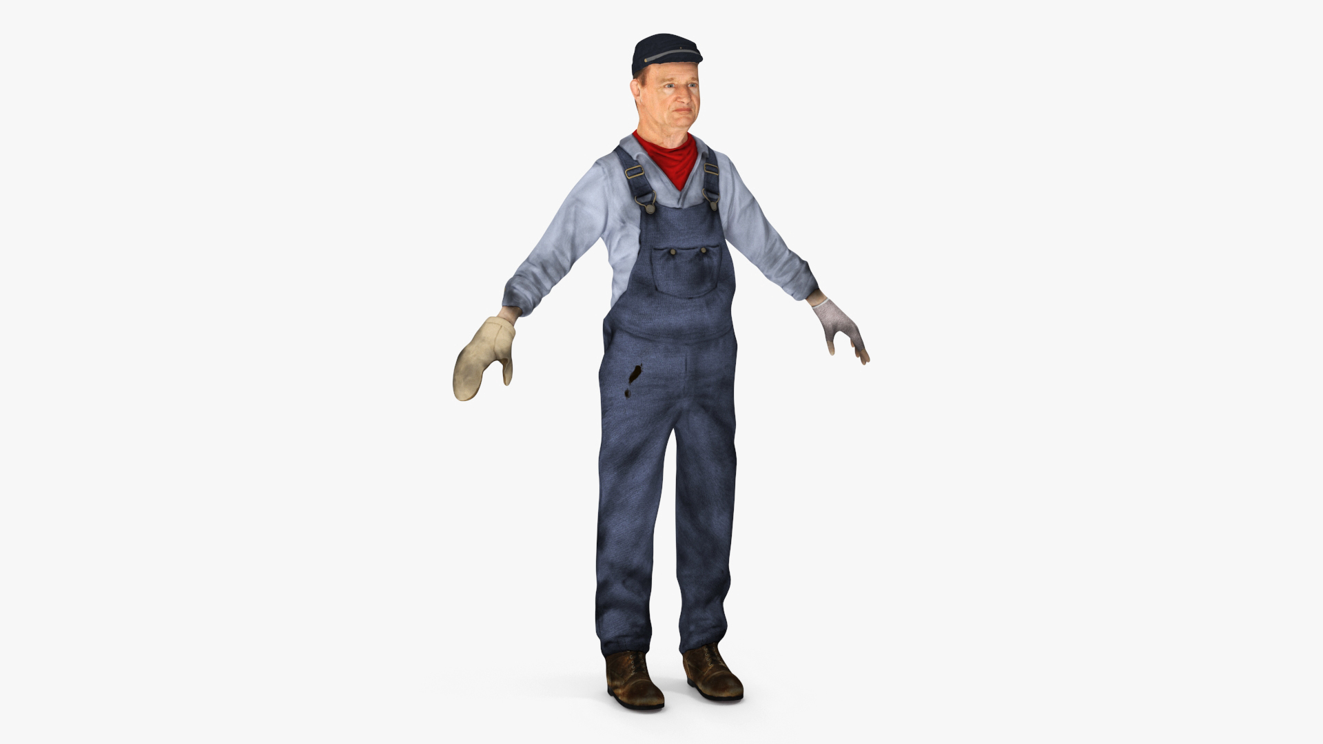 3D Train Conductor Character - TurboSquid 2217104